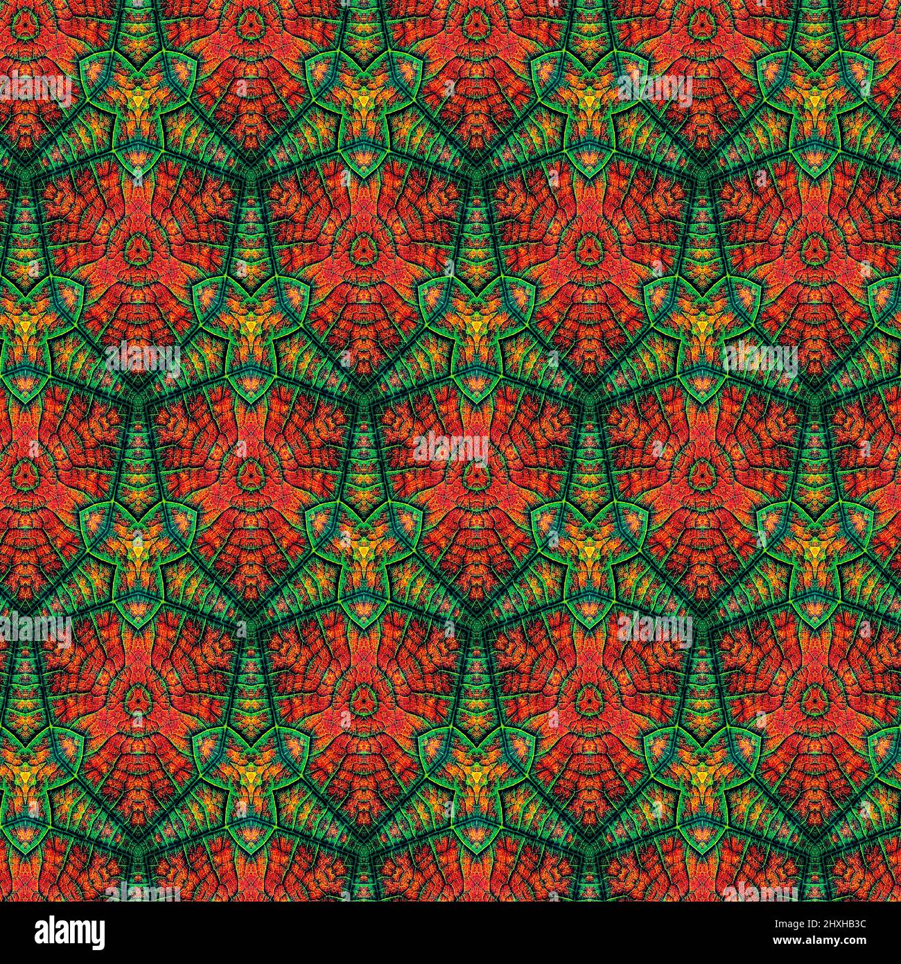 Interesting shapes create a beautiful, symmetrical design pattern that ...