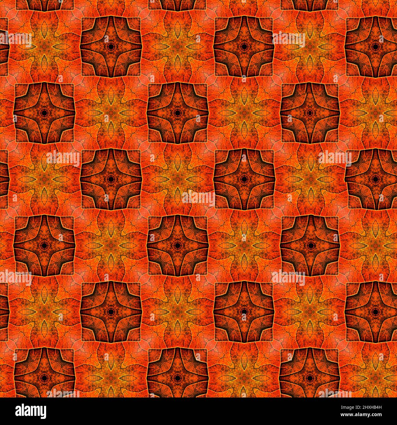 Interesting shapes create a beautiful, symmetrical design pattern that ...