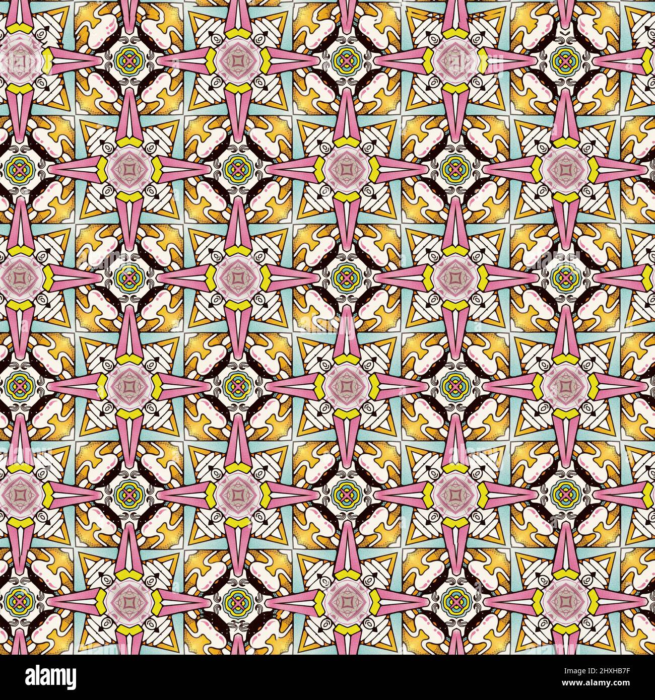 Interesting shapes create a beautiful, symmetrical design pattern that ...