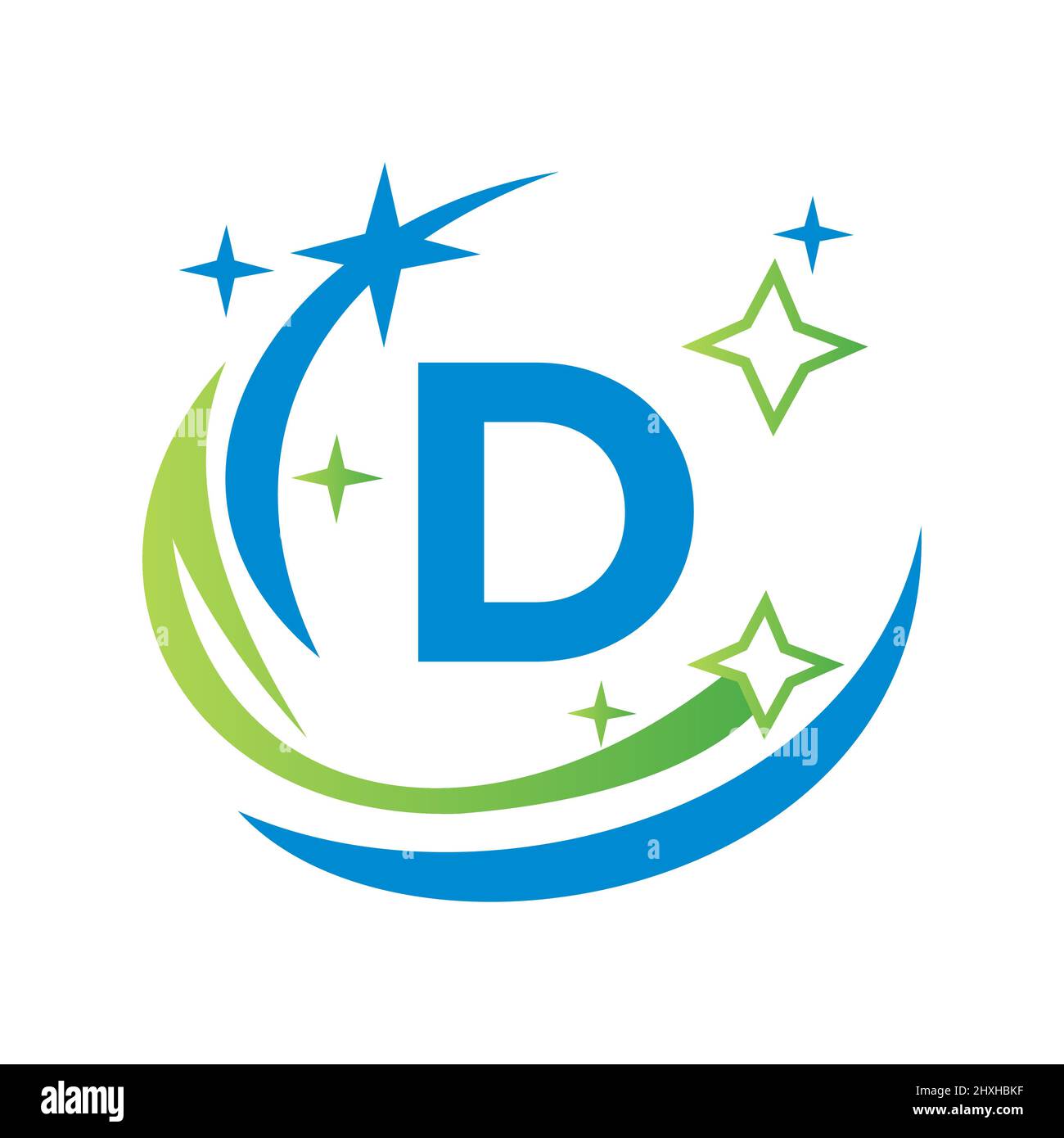 Broom Maid Logo Letter D Logotype. Water Drop Template. House Cleaning ...