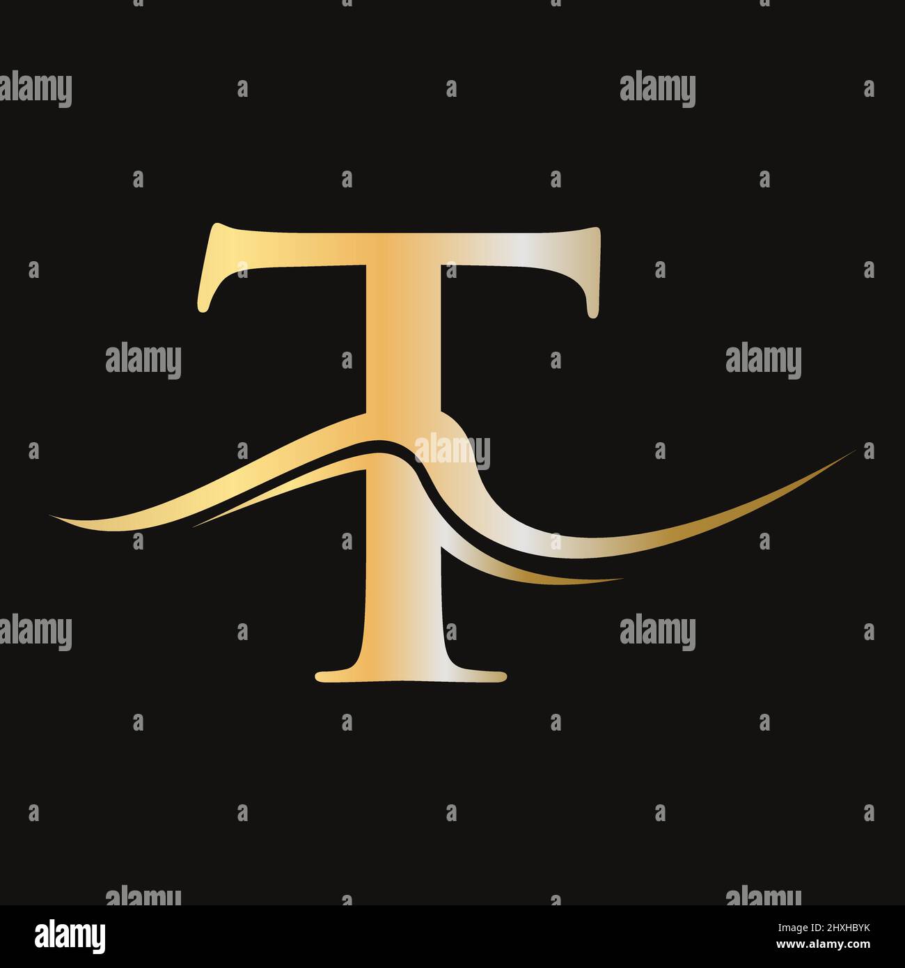 Letter T Logo Vector Template. T Logotype Icon. Luxury, Simple, Minimal ...