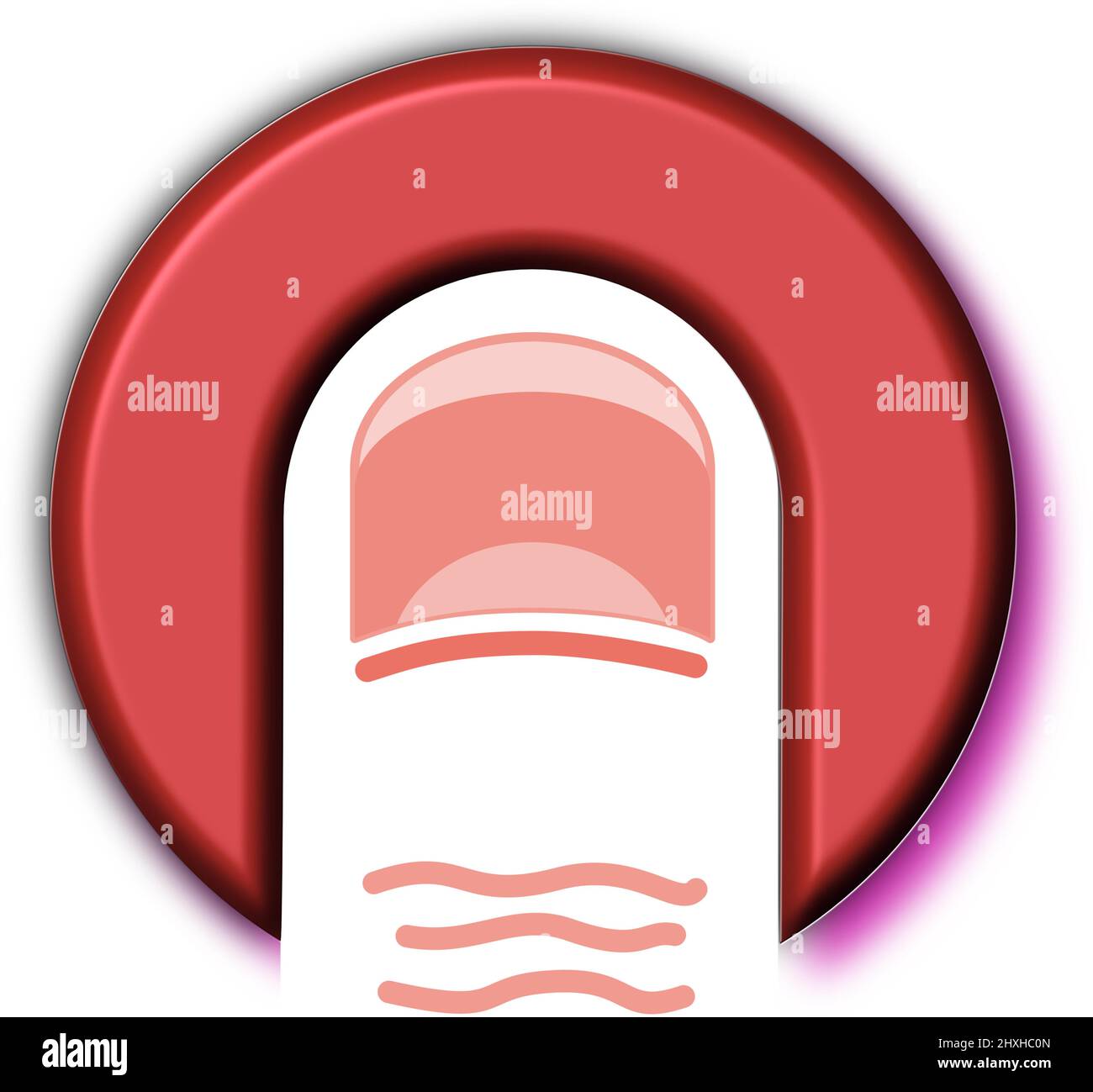 reverse out finger push button Stock Vector Image & Art - Alamy