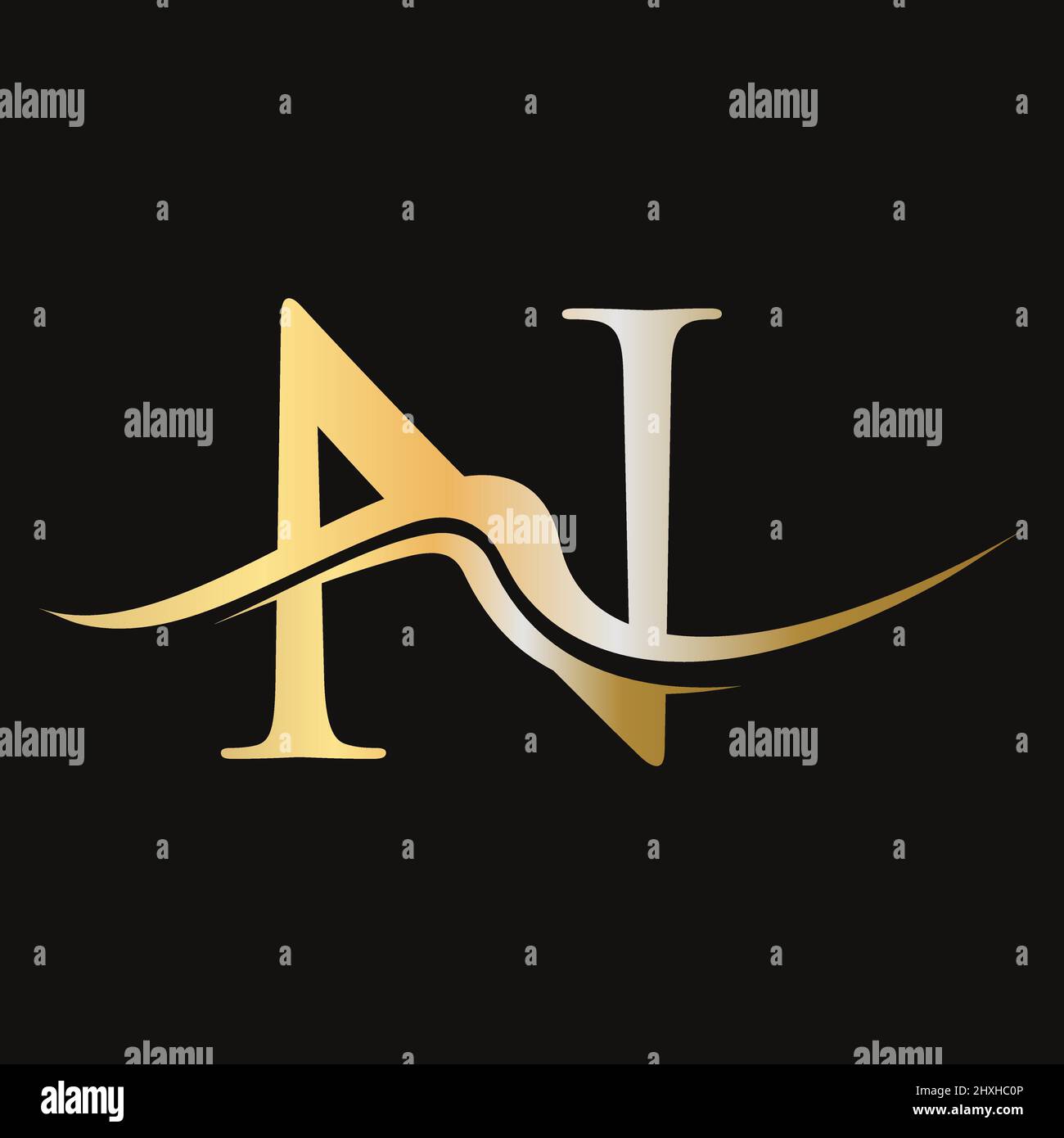 Letter N Logo Vector Template. N Logotype Icon. Luxury, Simple, Minimal ...
