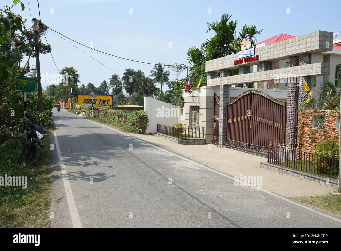 Nodi Teerae entrance. The river side resort by the river Ganges. Burul ...