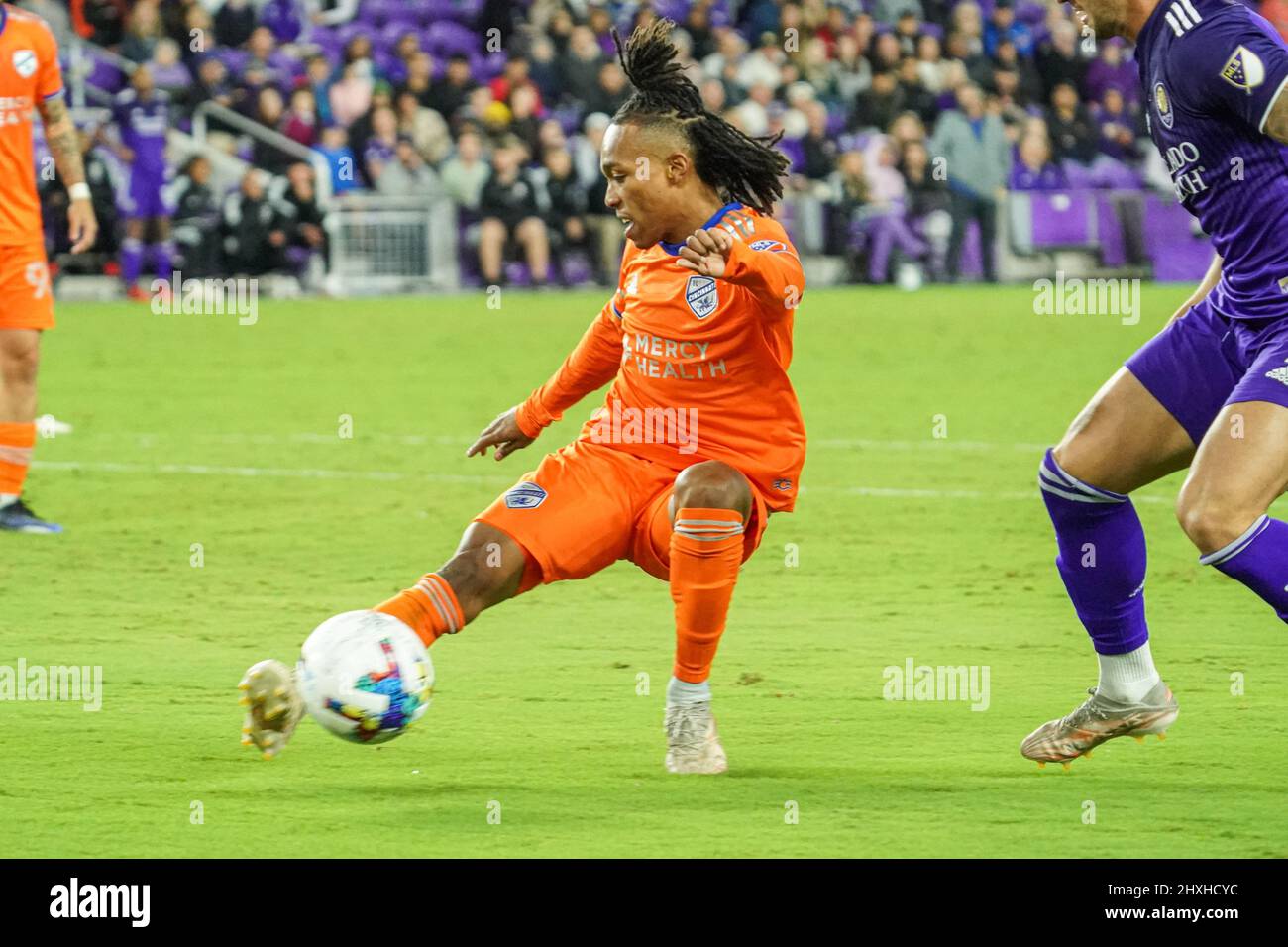 Orlando, Florida, USA, March 12, 2022, FC Cincinnati player Zico Bailey ...