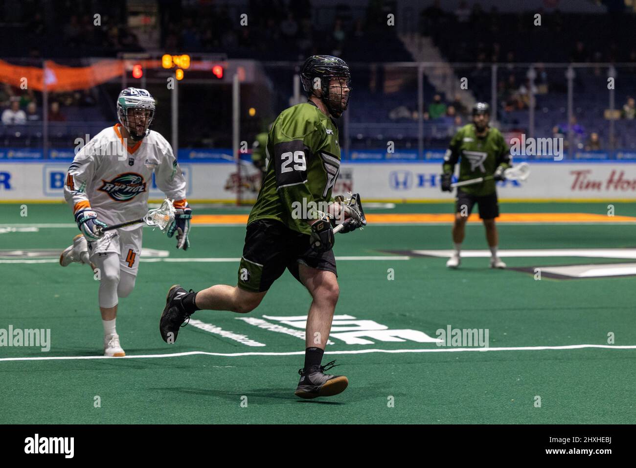 March 12, 2022: Rochester Knighthawks defenseman Tyler Biles (29 ...