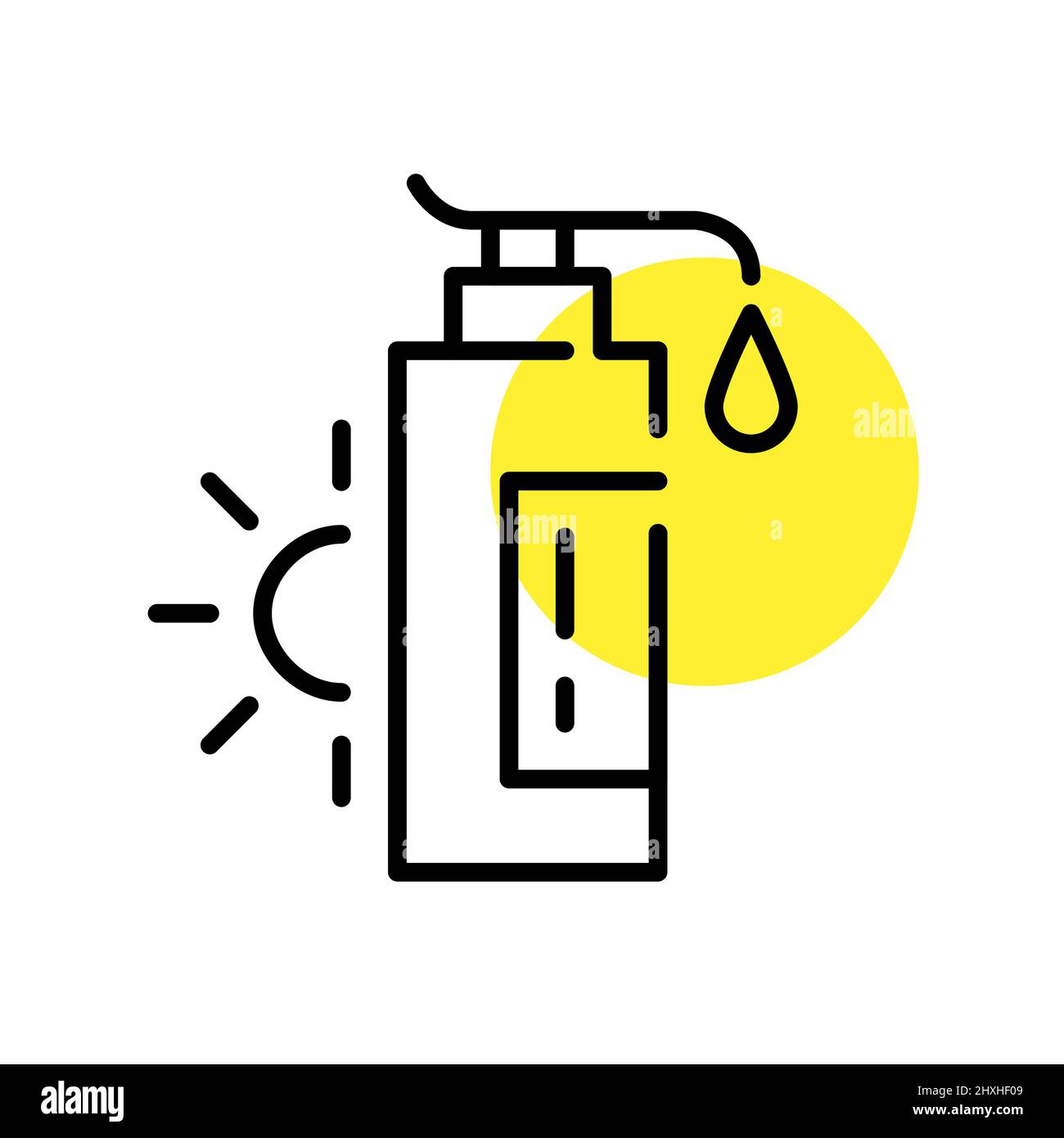 Sunscreen SPF lotion to prevent ageing and skin cancer. Pixel perfect ...