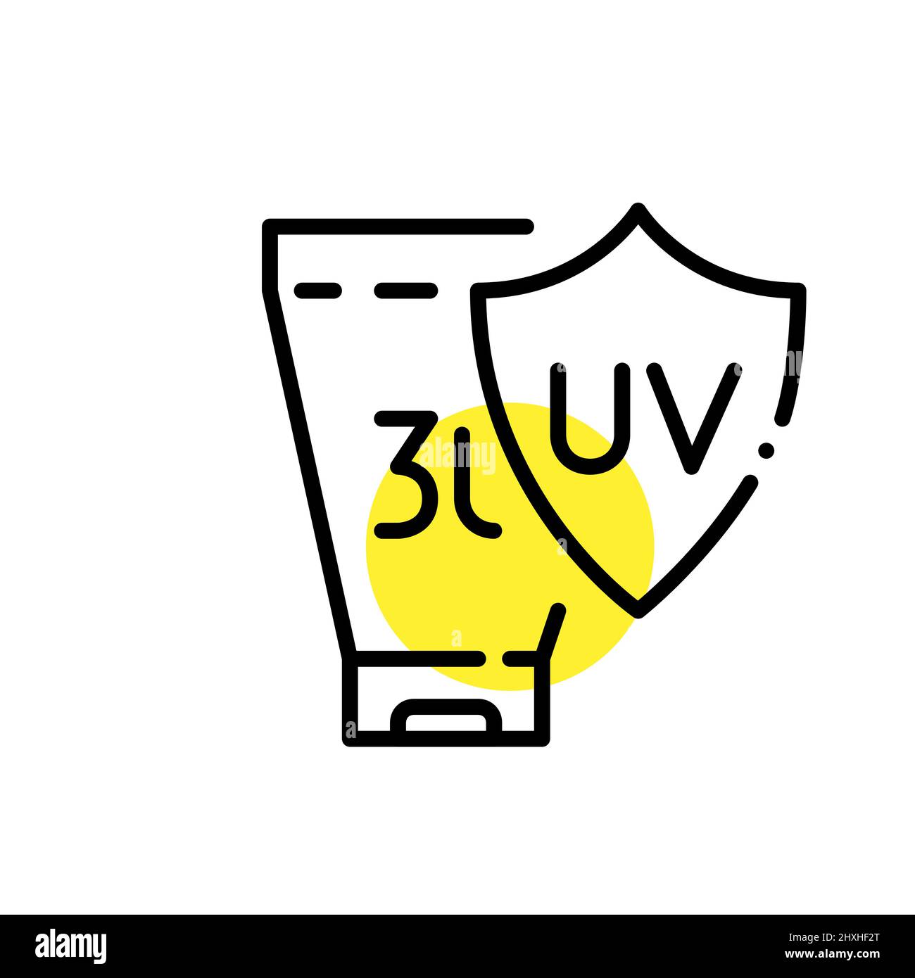 Sunscreen SPF 30 protective lotion to prevent ageing and skin cancer ...