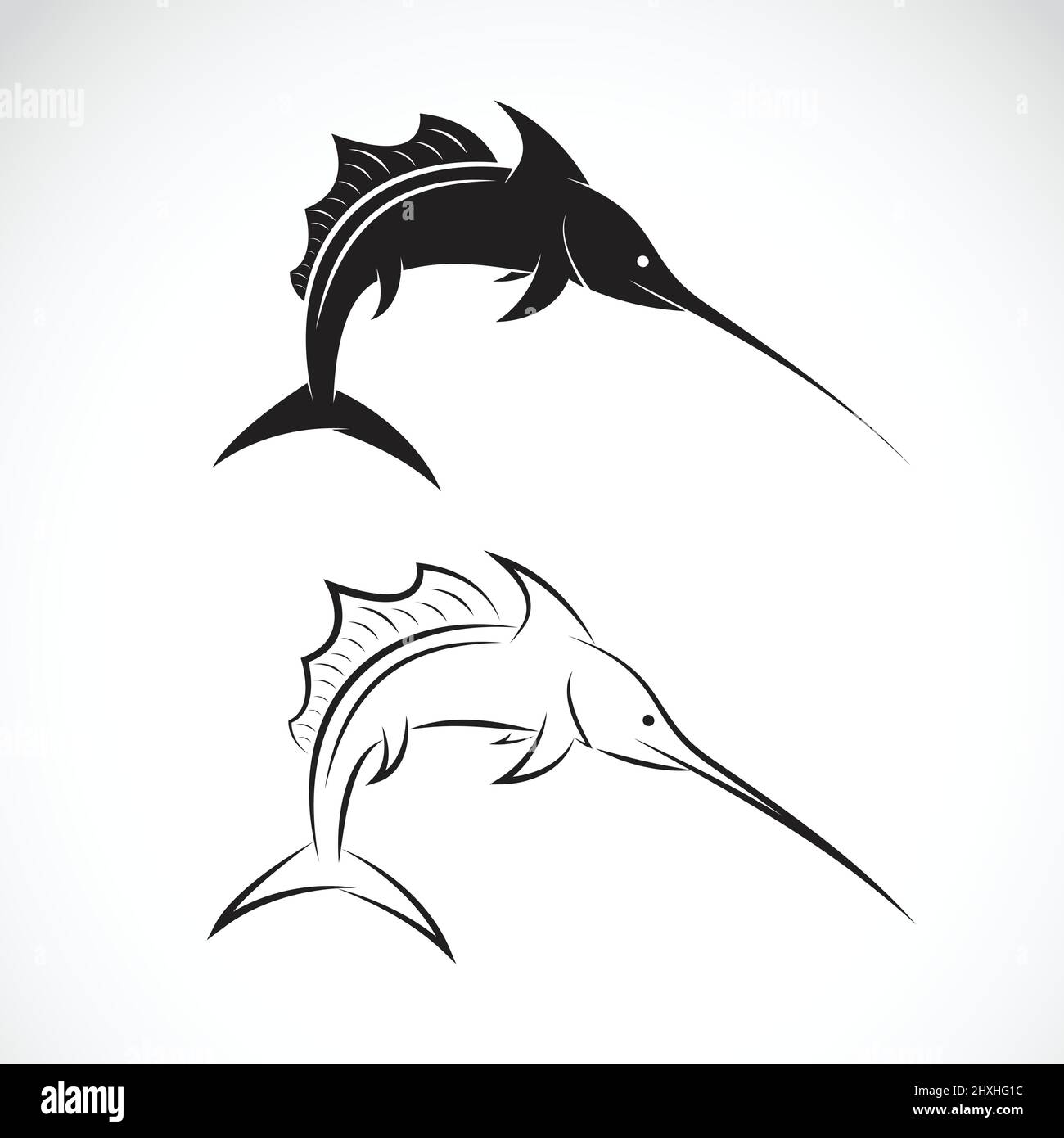 Vector of sailfish design on white background. Sea Animal. Fish icon or ...