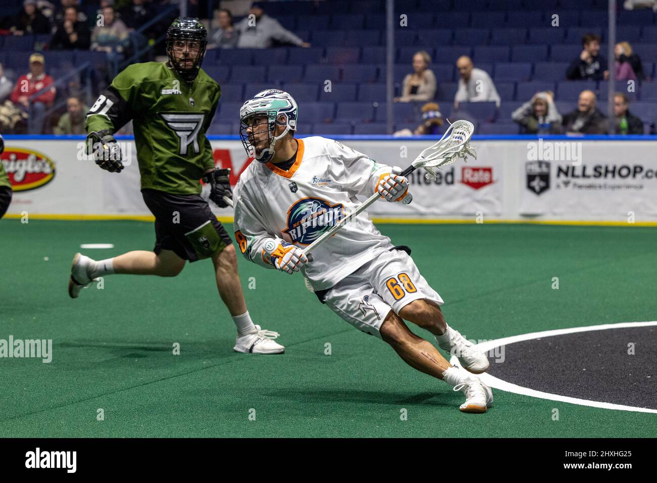 March 12, 2022: New York Riptide forward Larson Sundown (68) runs by ...