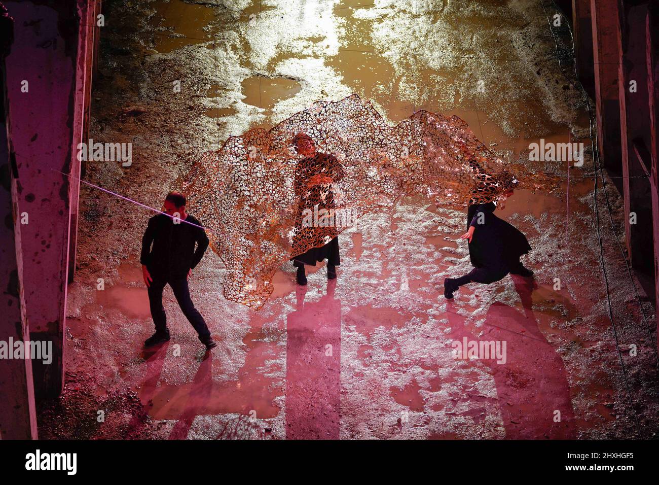 Lisbon, Portugal. 12th Mar, 2022. Model walk the runway during Olga ...
