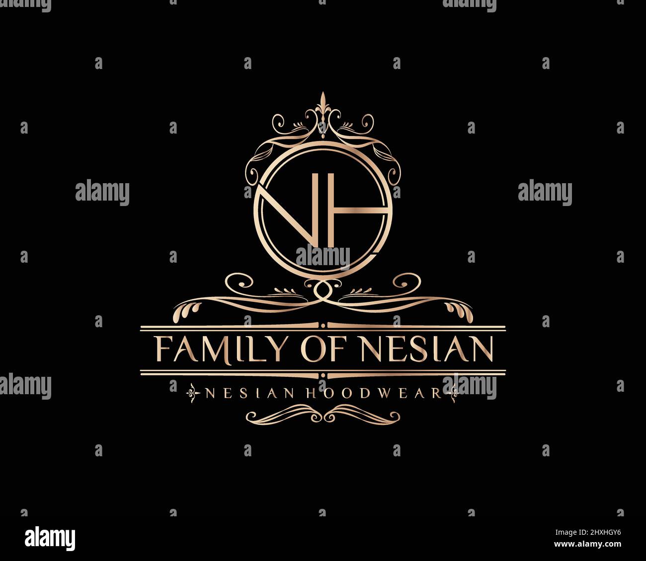 Letter NH Luxury Logo template in vector illustration Stock Vector Image & Art - Alamy