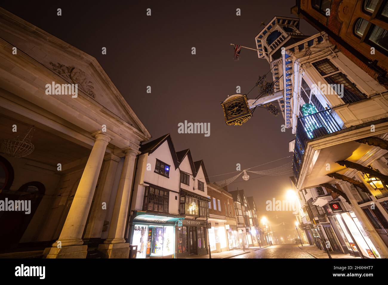 Guildford High Street at night Surrey England Europe Stock Photo - Alamy