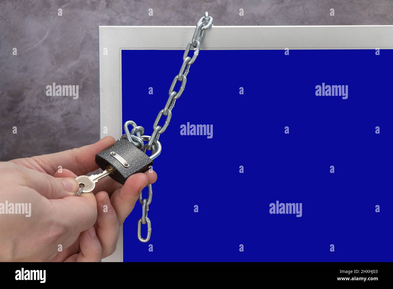 Computer lock covered hi-res stock photography and images - Alamy