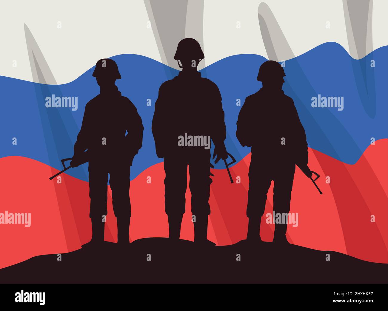 Russian soldiers Stock Vector Images - Alamy
