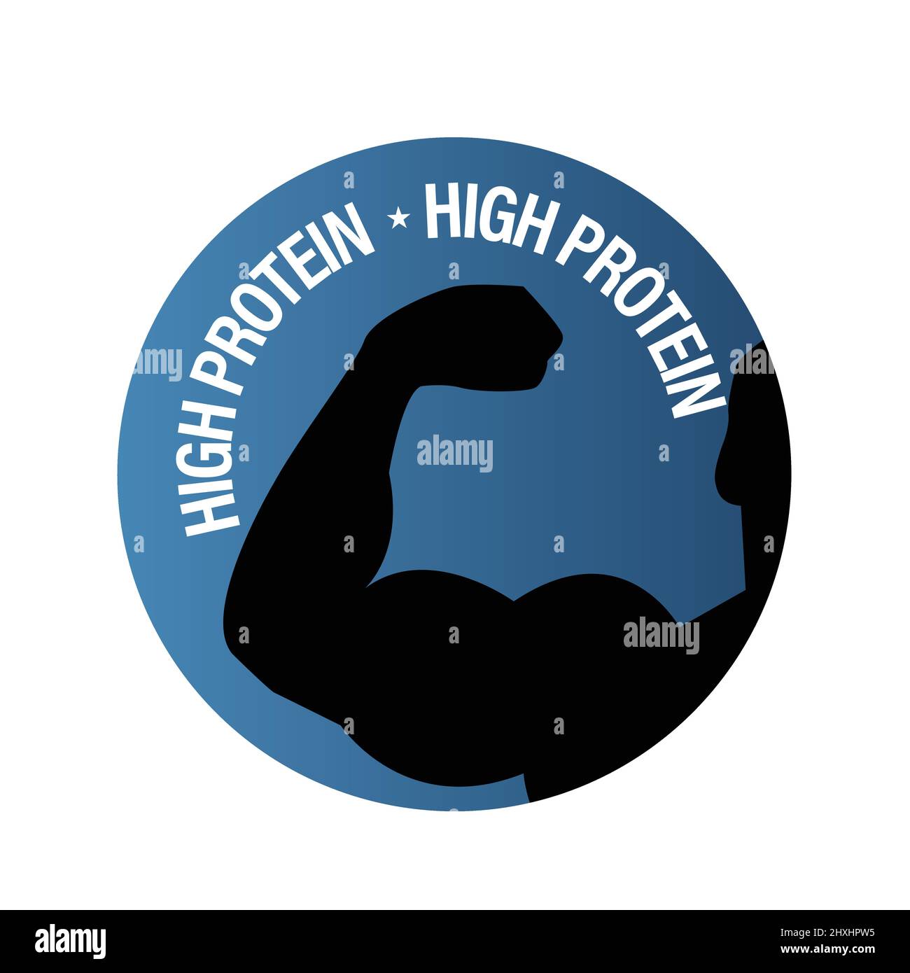 High protein badge hi-res stock photography and images - Alamy