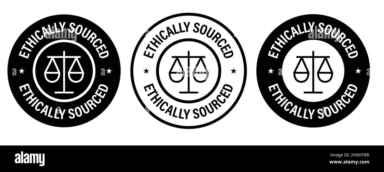 Ethically sourced icon Stock Vector Images - Alamy
