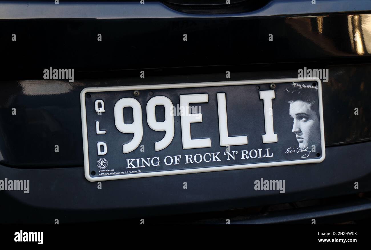 Elvis registration plate hi-res stock photography and images - Alamy