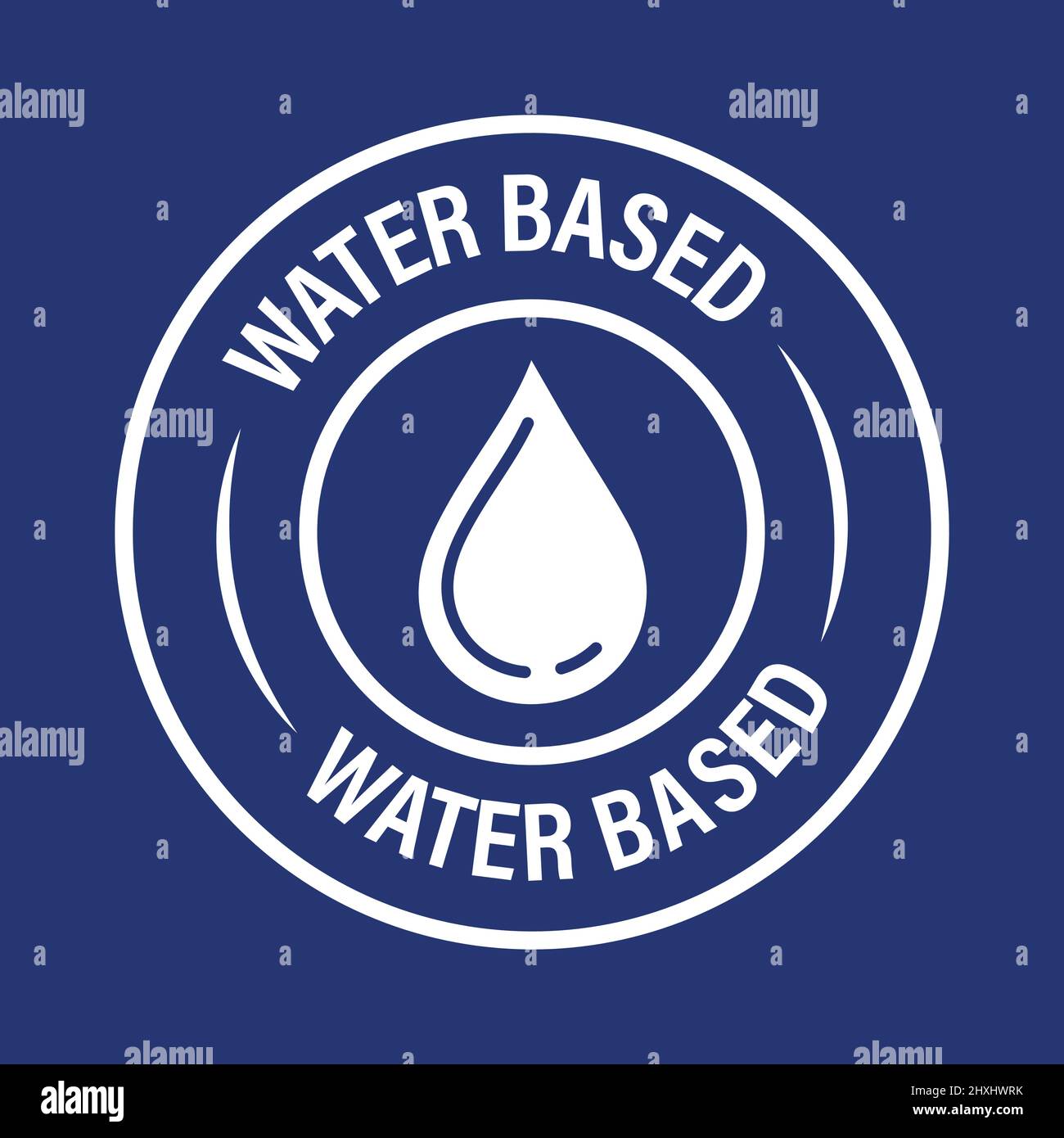 water free formulation vector icon, blue in color Stock Vector Image ...