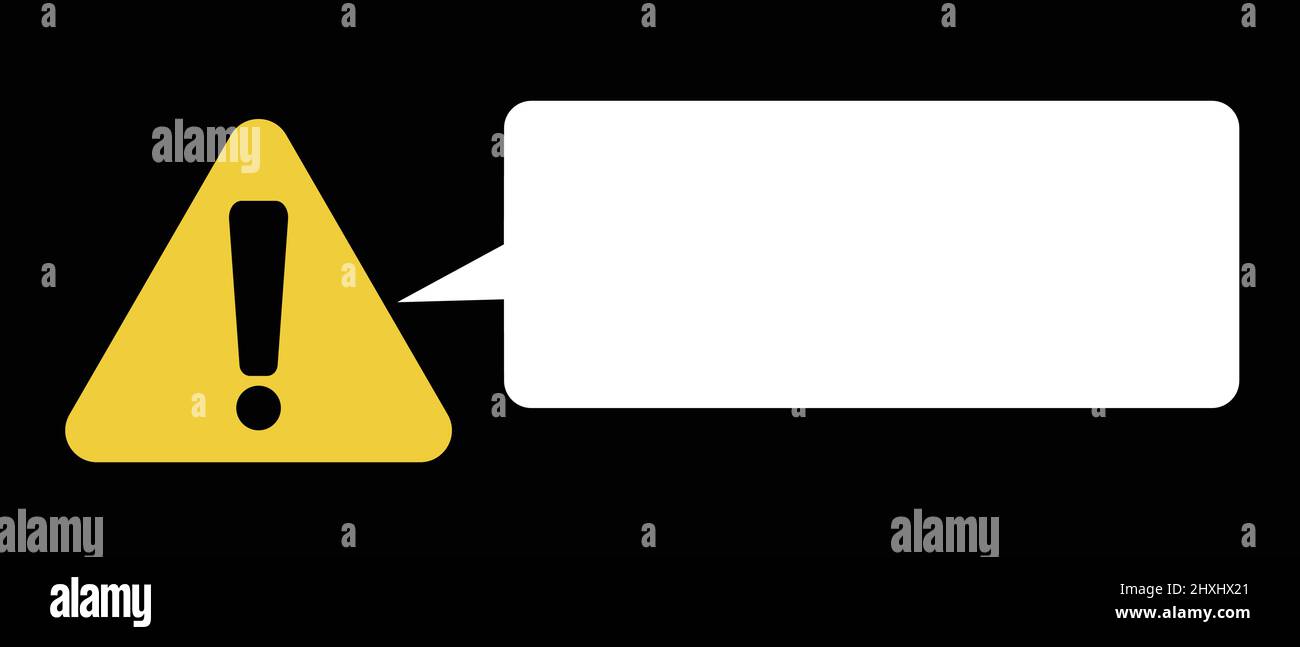 Warning sign and callout background. Editable vector Stock Vector Image ...