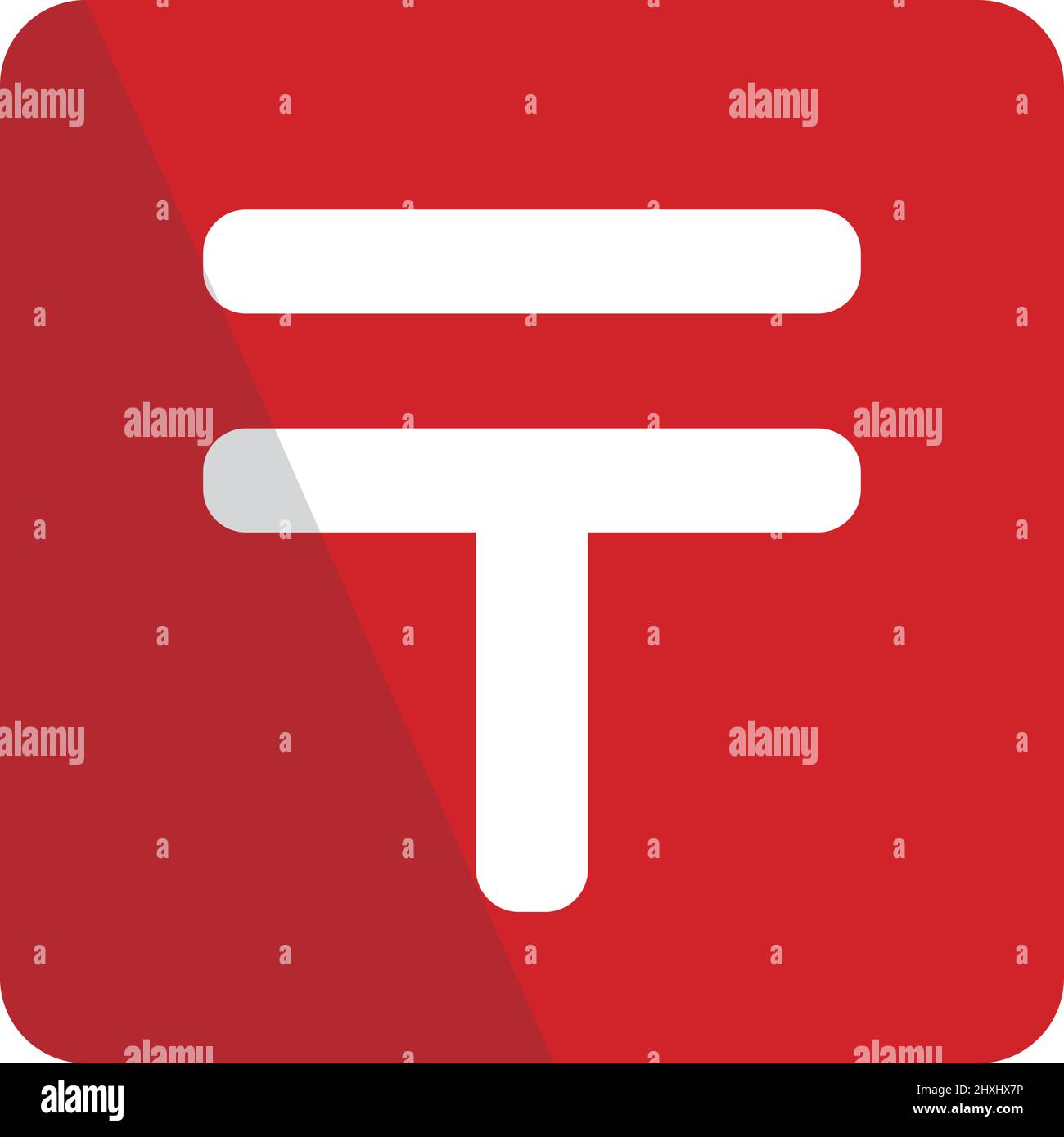 A square postal symbol icon. Editable vector Stock Vector Image & Art ...