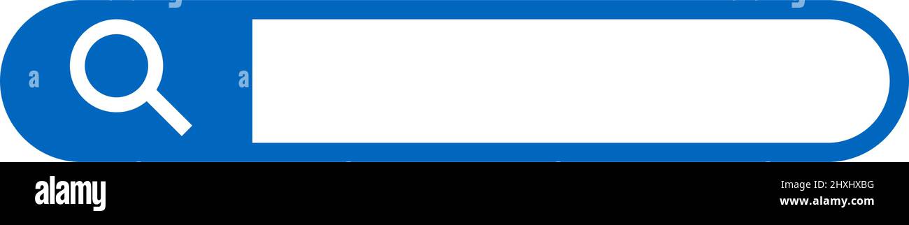Blue search box for Internet search. Editable vector Stock Vector Image ...