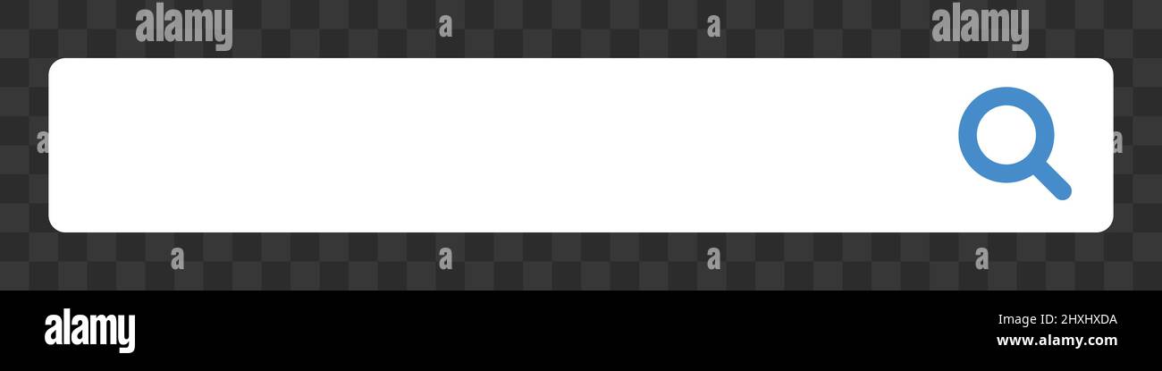 Search bar isolated on transparent background. Editable vector Stock ...