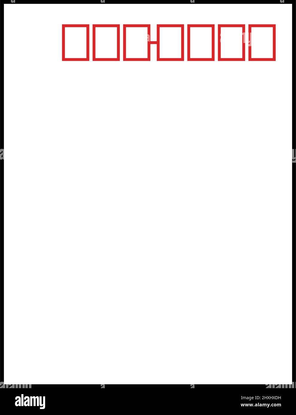 Postcard icon. Japanese postcard. Editable vector Stock Vector Image ...