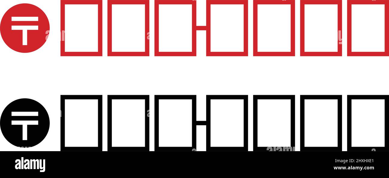 Postal mark and zip code frame. Editable vector Stock Vector Image ...