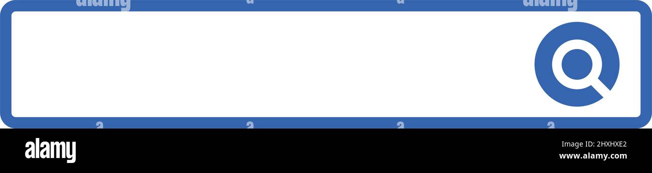 Blue search bar and search button. Editable vectors Stock Vector Image ...