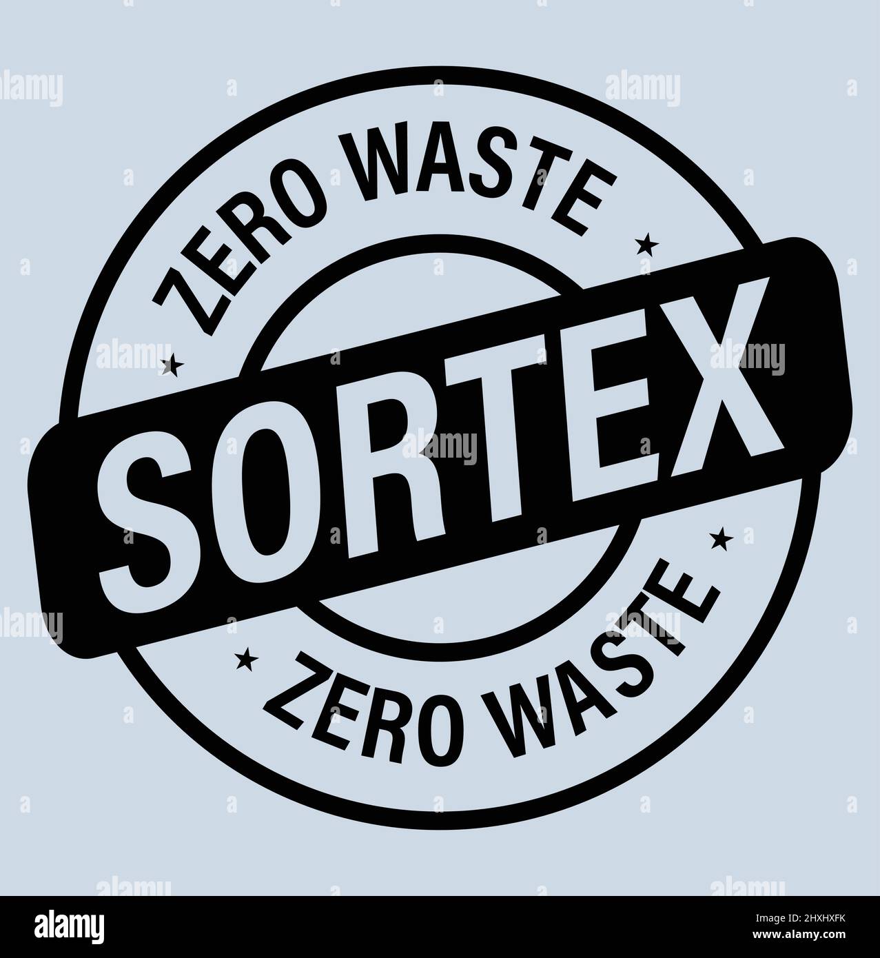 'zero waste, sortex' vector icon, black in color Stock Vector Image ...