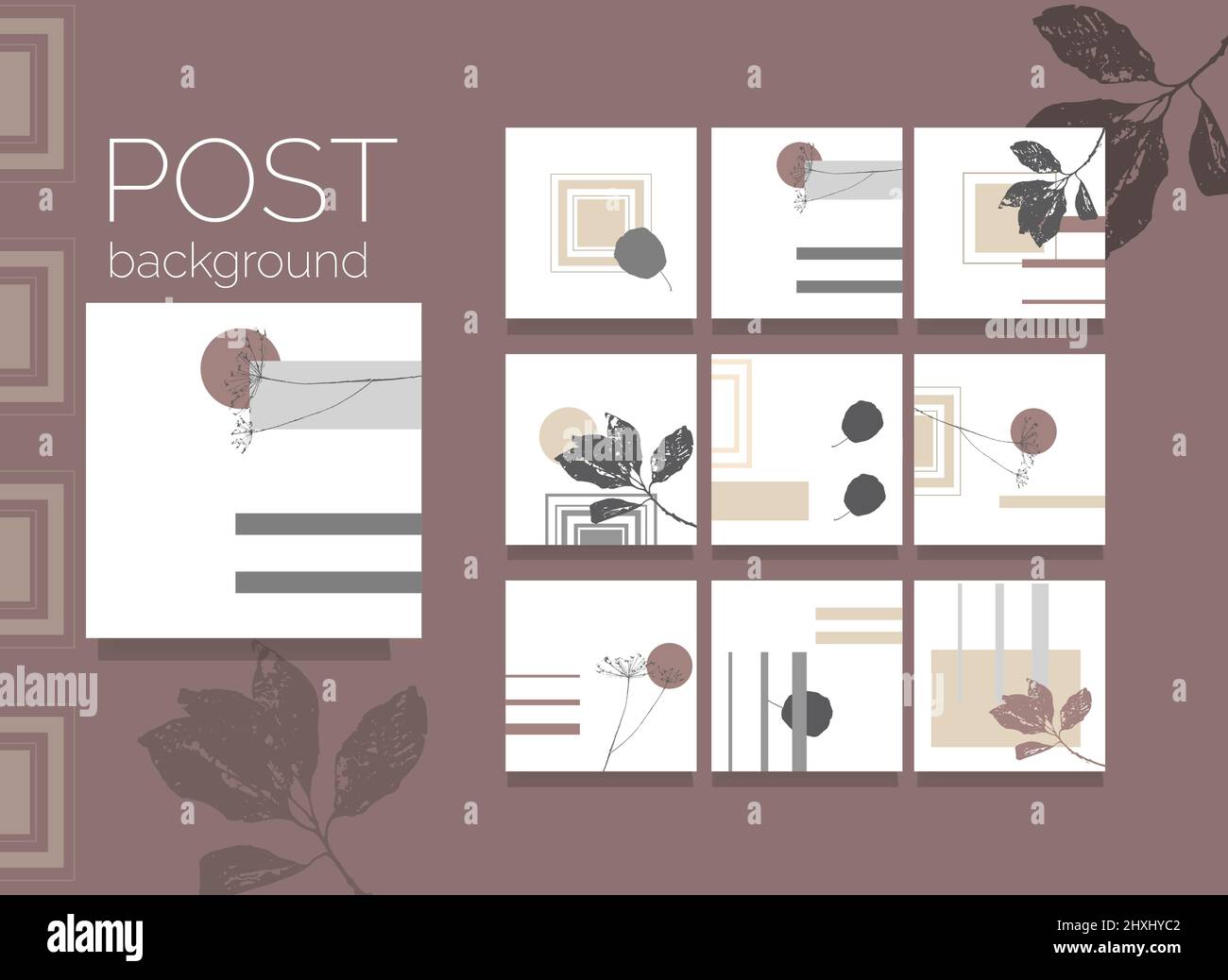 Cosmetics social media post vector vectors hi-res stock photography and ...