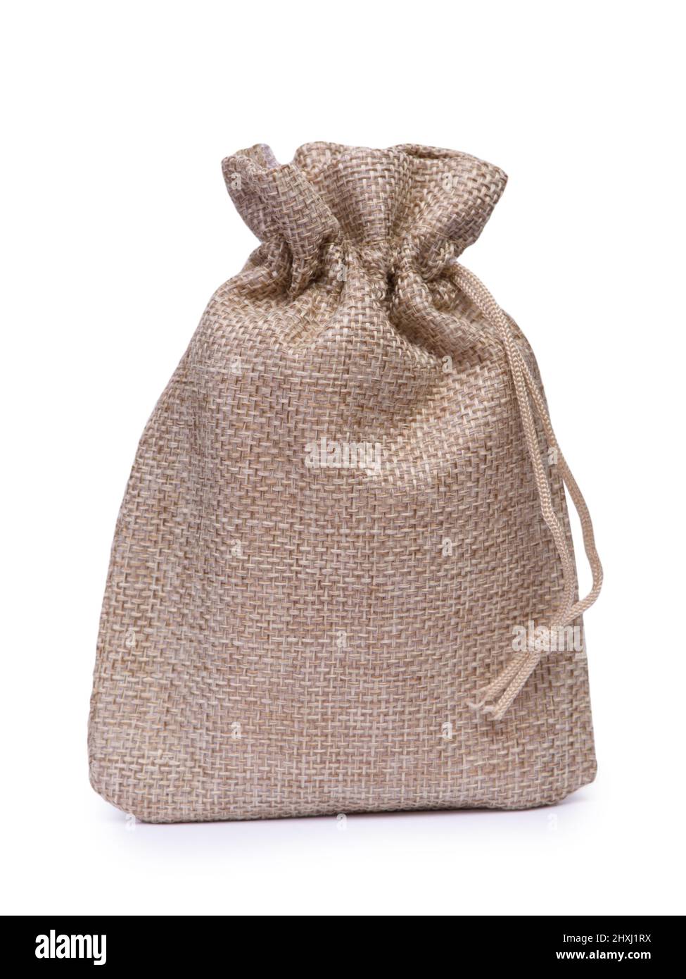 White drawstring fabric pouch hi-res stock photography and images - Alamy