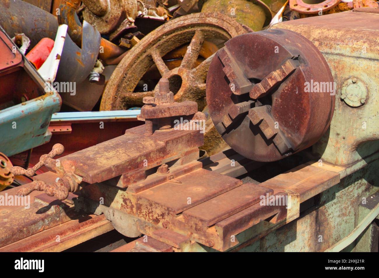 Metal scrap is collected for reuse Stock Photo - Alamy