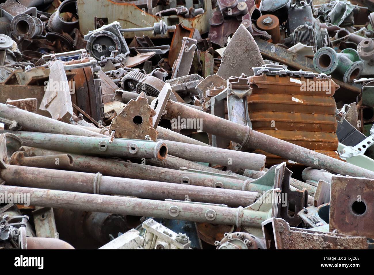 Metal scrap is collected for reuse Stock Photo - Alamy