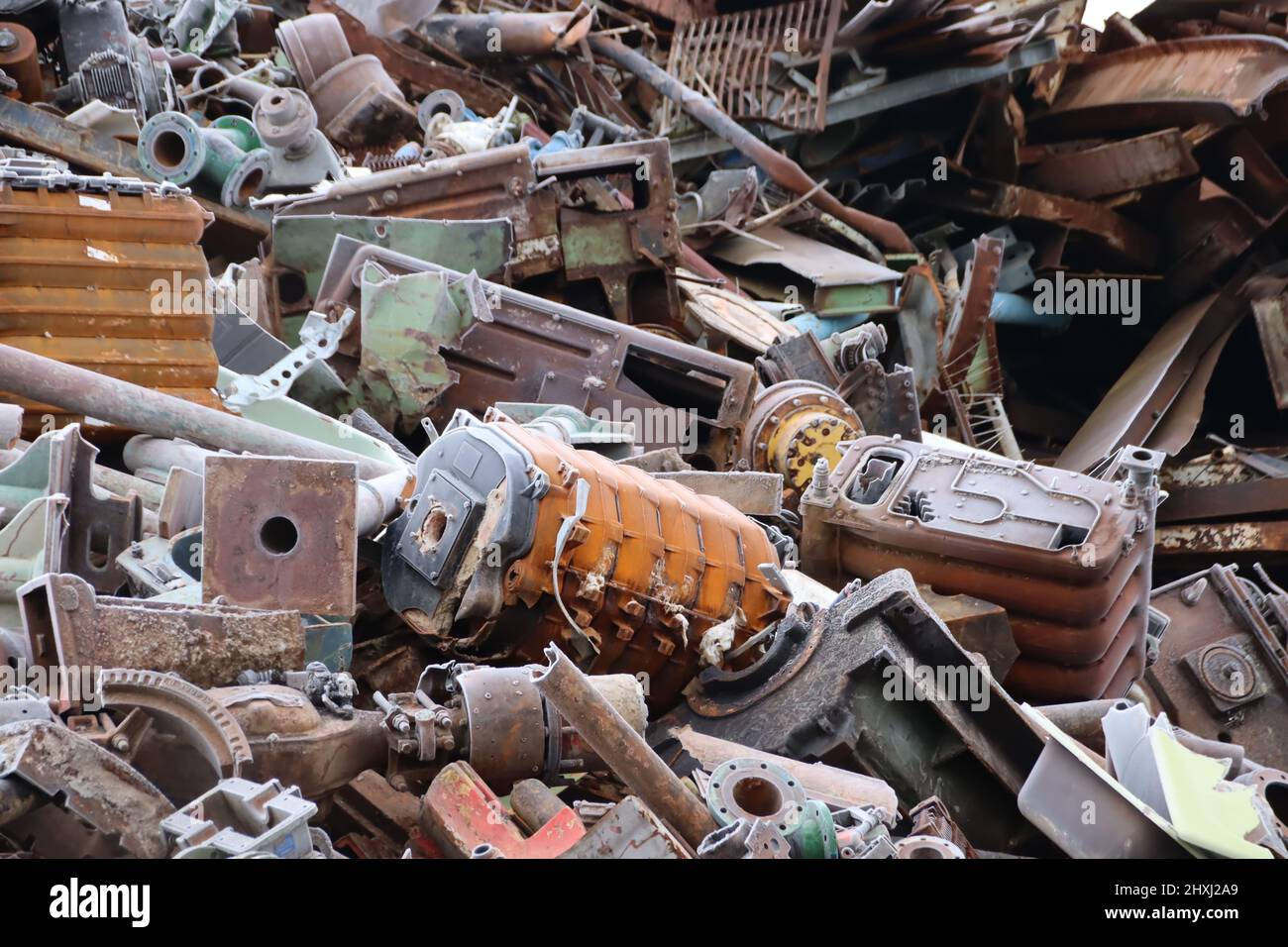 Metal scrap is collected for reuse Stock Photo - Alamy