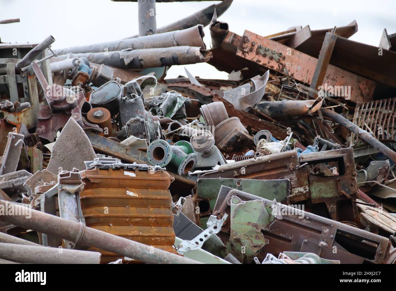 Metal scrap is collected for reuse Stock Photo - Alamy