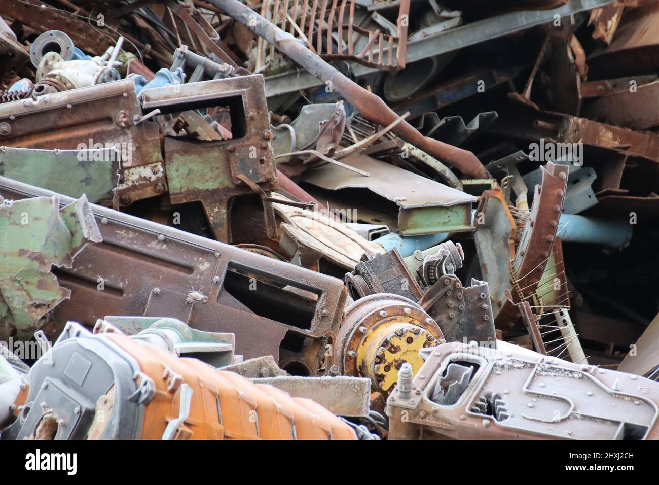 Metal scrap is collected for reuse Stock Photo - Alamy