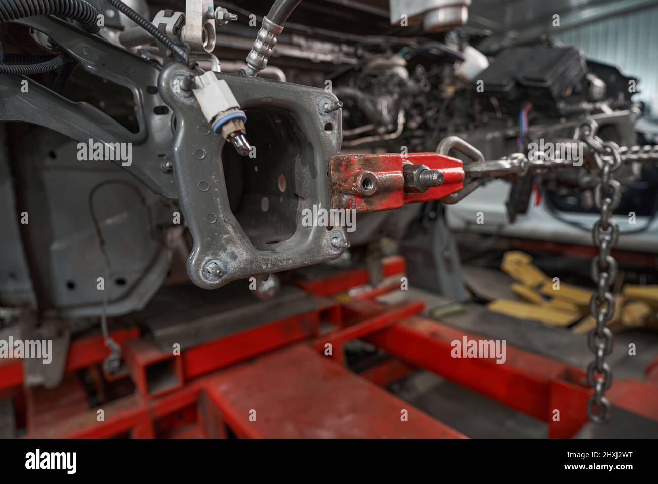 Repair of car parts in service center close-up photo Stock Photo - Alamy