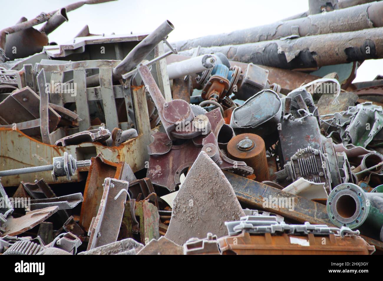 Metal scrap is collected for reuse Stock Photo - Alamy
