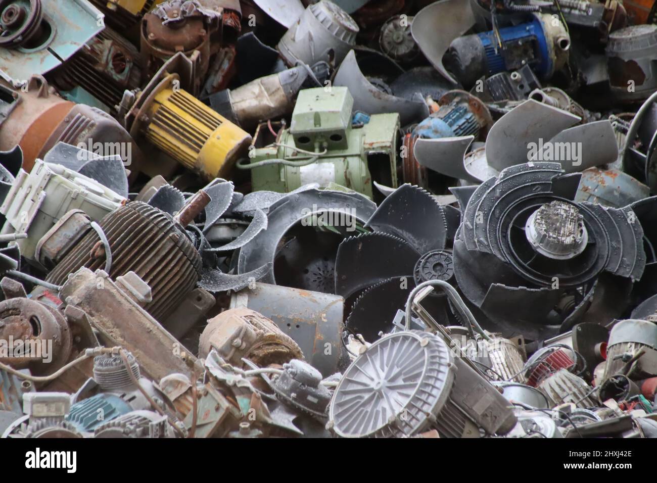 Metal scrap is collected for reuse Stock Photo - Alamy