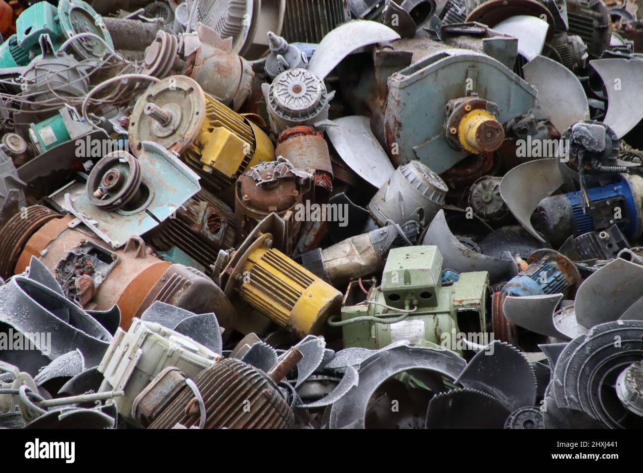 Metal scrap is collected for reuse Stock Photo - Alamy