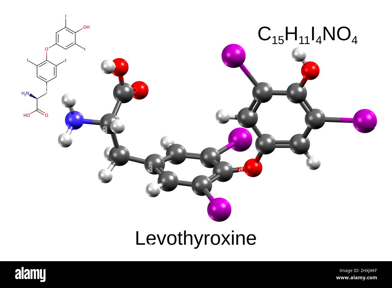 Tyrosine molecule hi-res stock photography and images - Alamy
