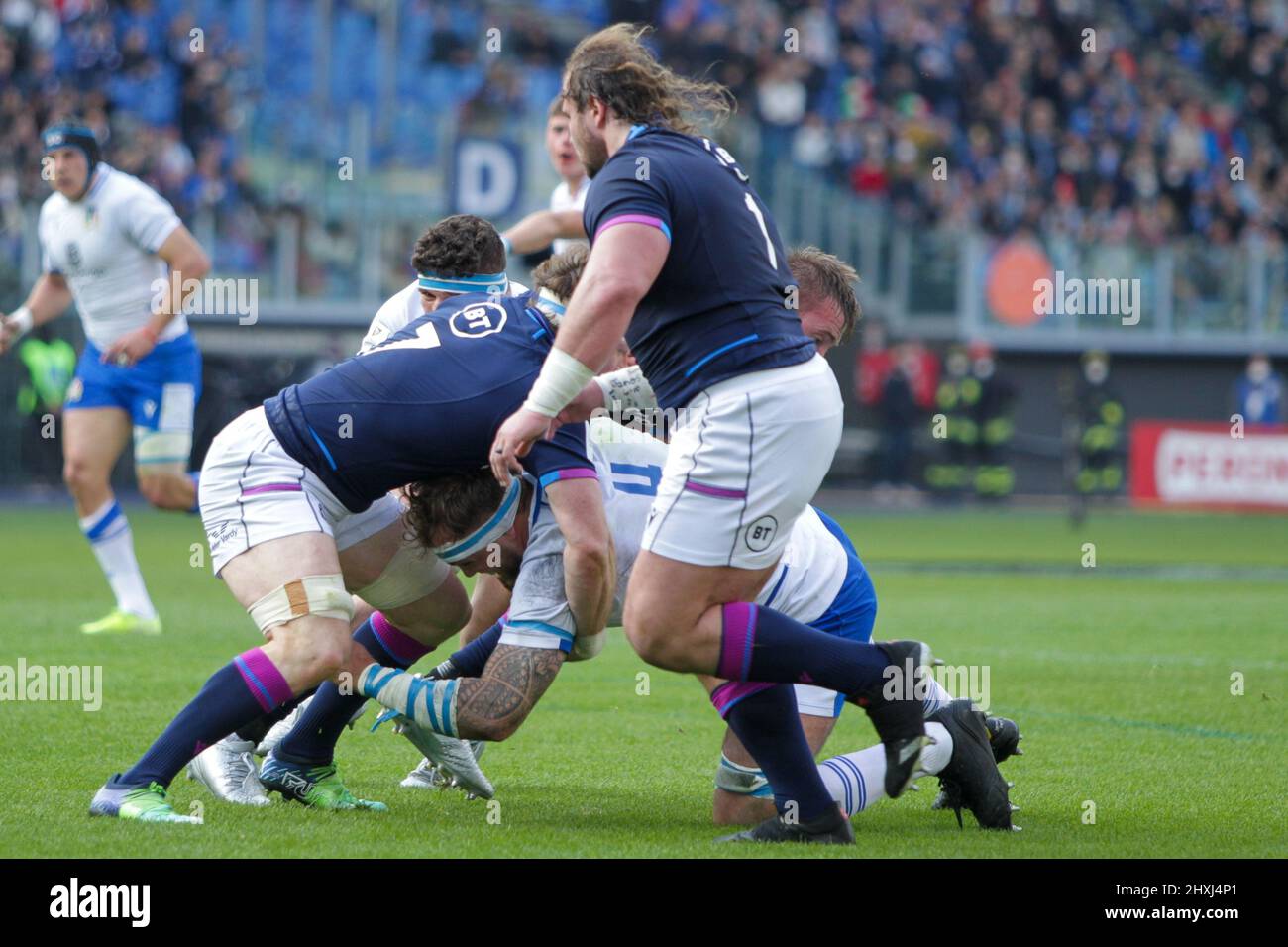 Olimpico stadium, Rome, Italy, March 12, 2022, Niccolo Cannone (Italy ...