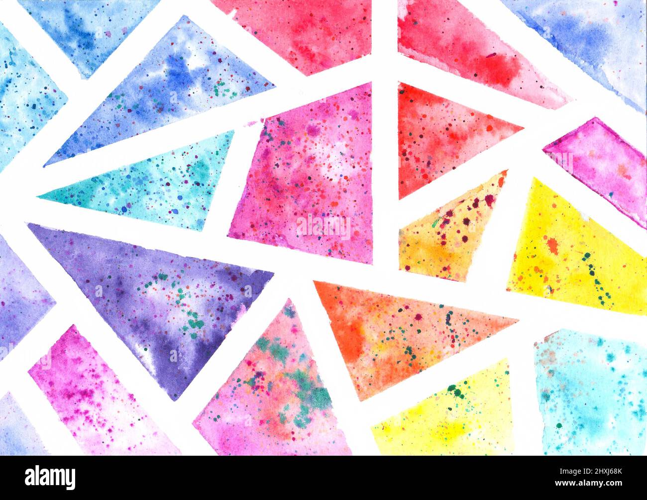 Colorful vibrant textured background. Abstract hand painted on paper ...