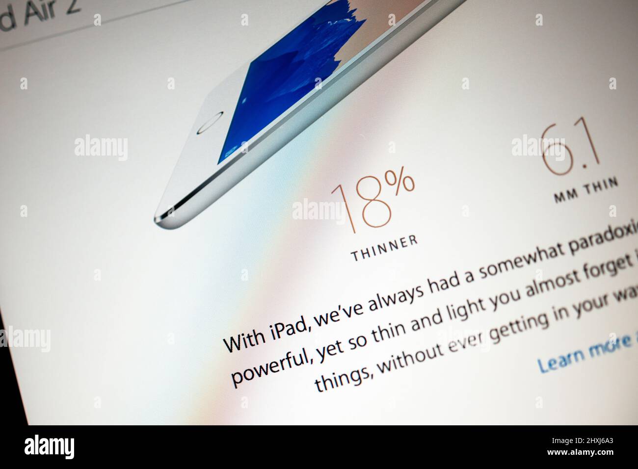 Ipad air 2 launch hi-res stock photography and images - Alamy