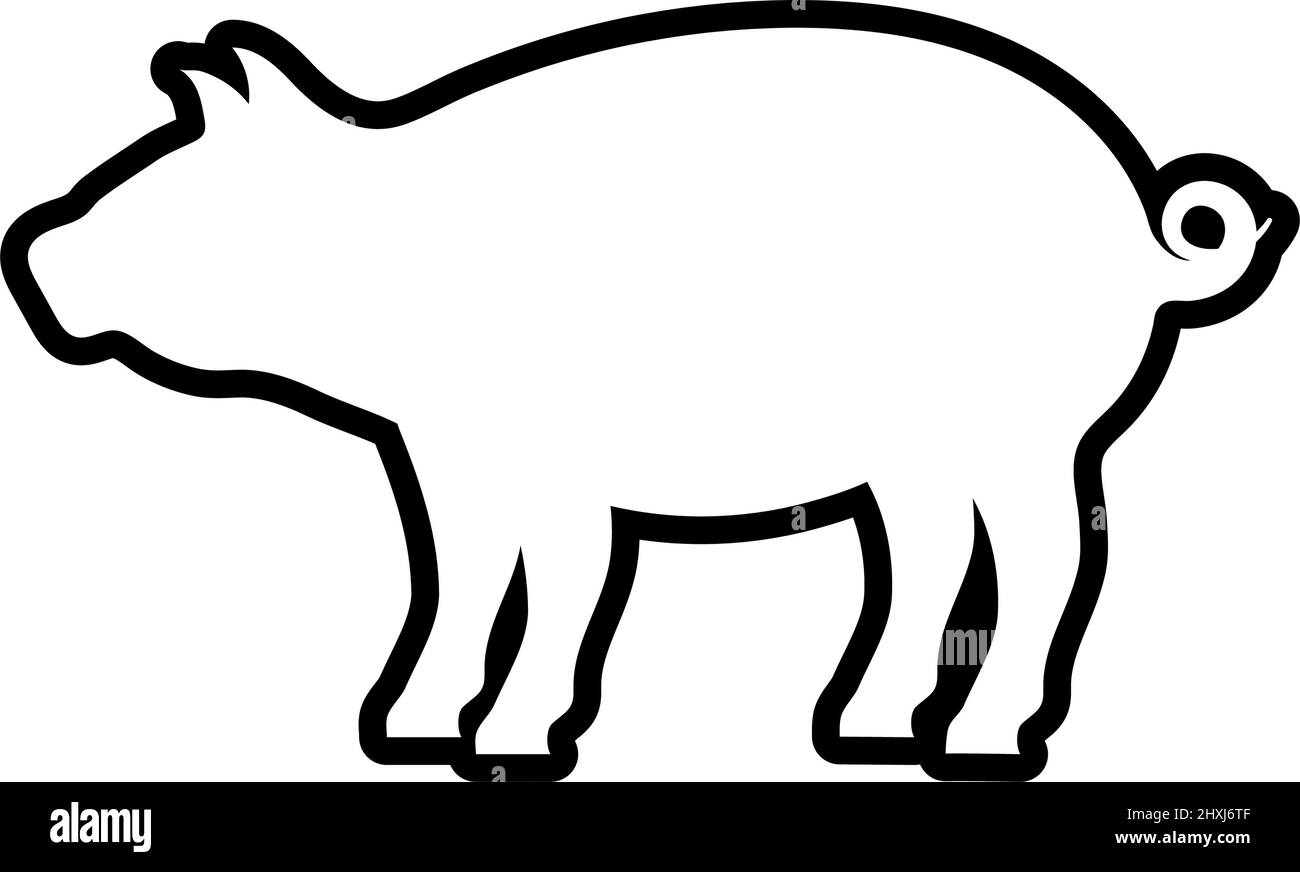 Pig farming vector vectors hi-res stock photography and images - Alamy