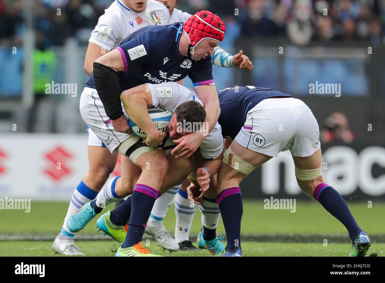 Olimpico stadium, Rome, Italy, March 12, 2022, Sam Skinner (Scotland ...