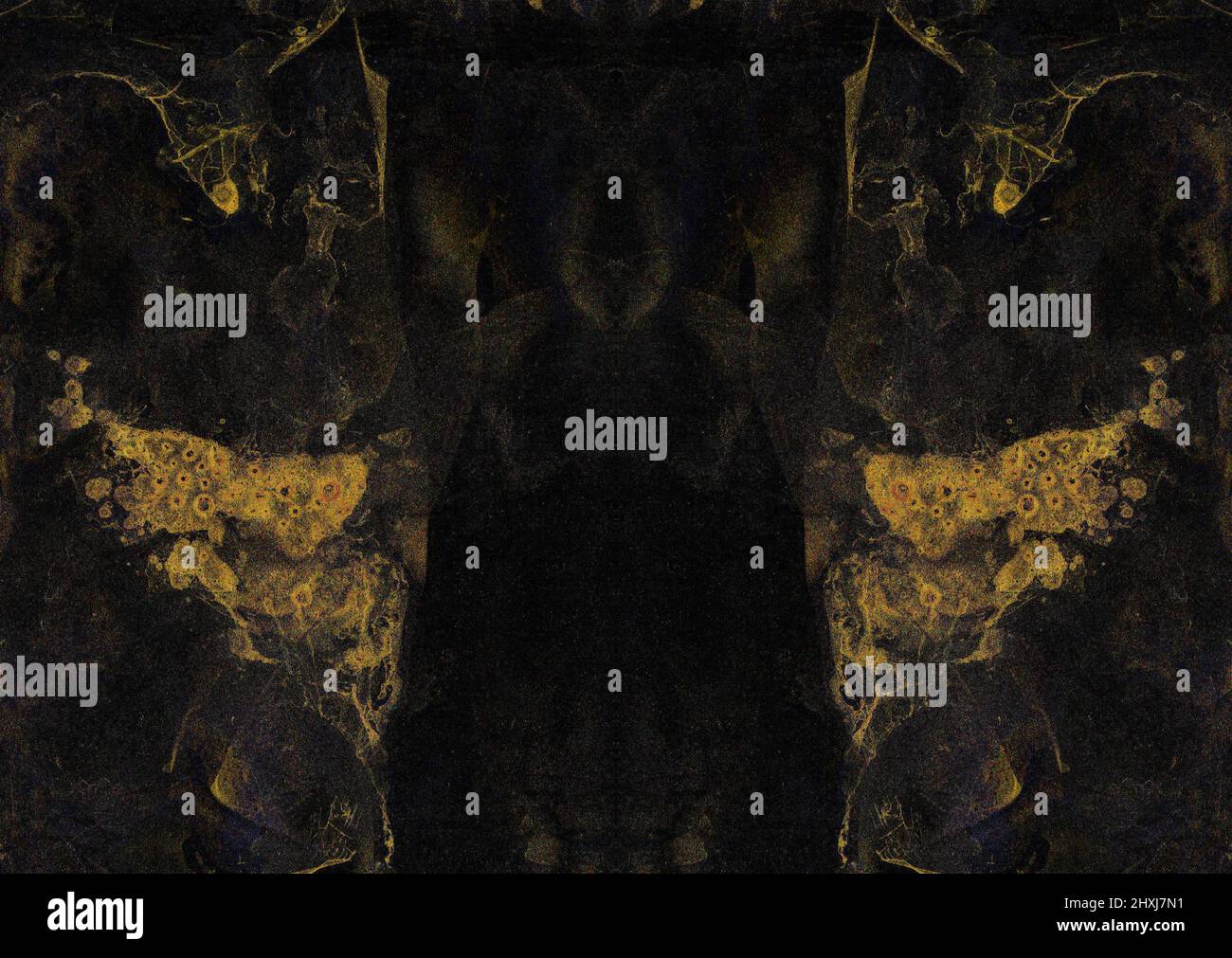 Abstract hand painted symmetrical texture with marble swirls. Creative ...