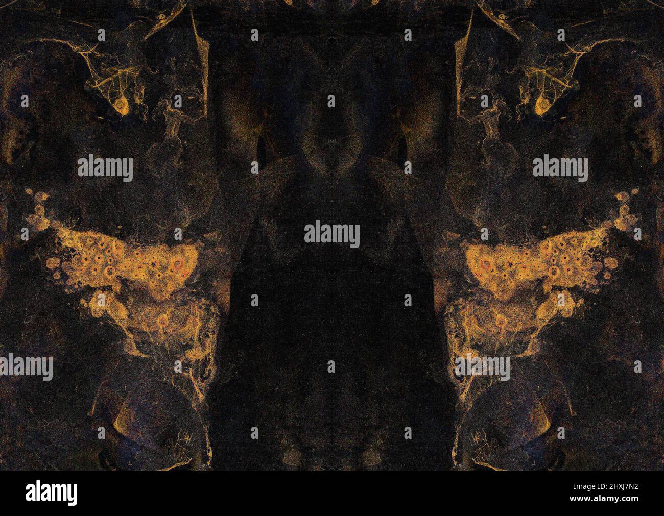 Abstract hand painted symmetrical texture with marble swirls. Creative ...